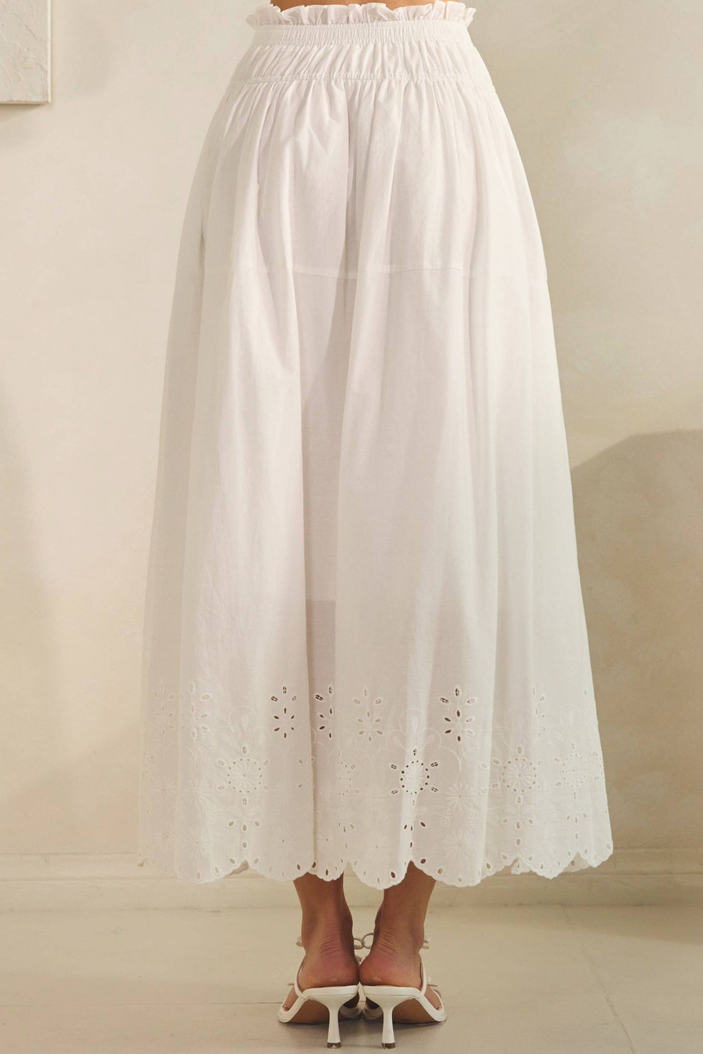 Eyelet Midi Skirt – Franklin And Rose